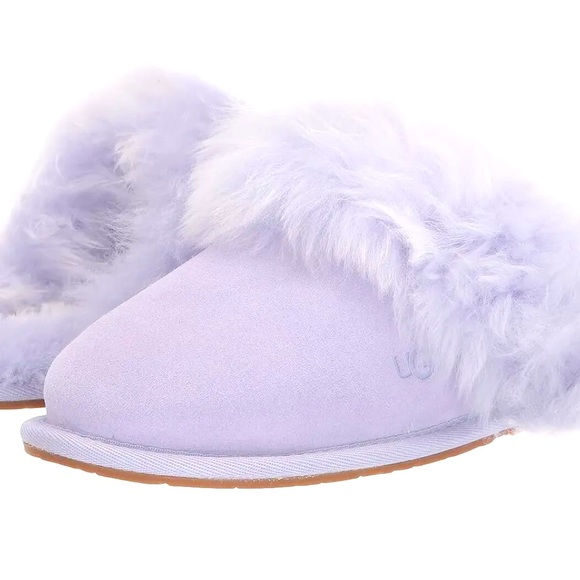 UGG | Shoes | Ugg Scuff Sis Slipper Fur Purple Sage Blossom Size 8 ...